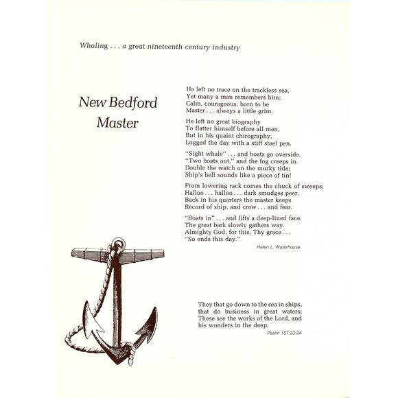 None and/or Unknown | Other | New Bedford Master Helen L Waterhouse 97s ...